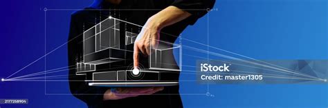 플로팅 하우스 모델과 상호 작용하여 부동산 산업을 발전시키는 참여와 미래 지향적인 비전을 구현합니다 현대 미술 콜라주 3차원 형태에 대한 스톡 사진 및 기타 이미지 Istock