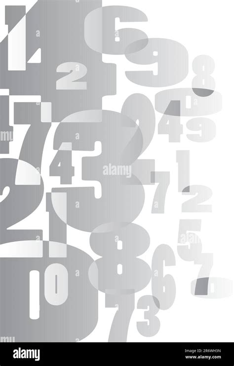 Abstract Vector Mathematical Background With Random Numbers Stock Vector Image Art Alamy