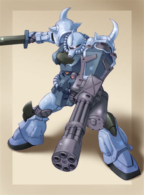 Kimizuka Aoi Gouf Gouf Custom Gundam Gundam 08th Ms Team Gatling Gun Glowing Glowing Eye