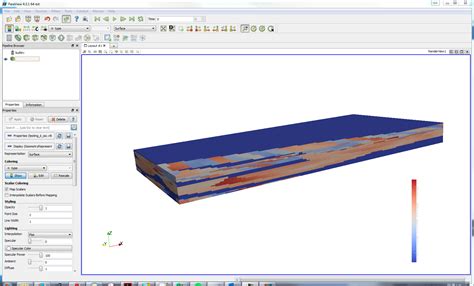 3d Rendering Rectilinear Grids In Paraview 5 With Flat Interpolation Stack Overflow