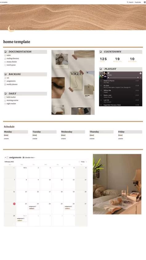Notion Template Workout Schedule Workout Planner Notion Planner Artofit