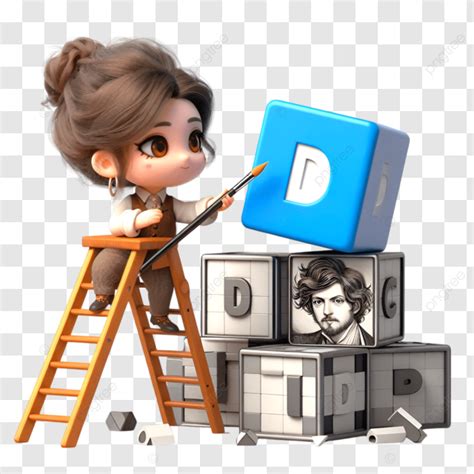 투명한 배경에 장난스러운 표정을 지닌 3d 치비 캐릭터 투명한 배경에서 장난스러운 3d 치비 캐릭터 3차원 Chibi Png 일러스트 및 이미지 에 대한 무료 다운로드