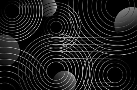 Modern Black Radial Circle Blend Lines Abstract Background Design Template 20335451 Vector Art