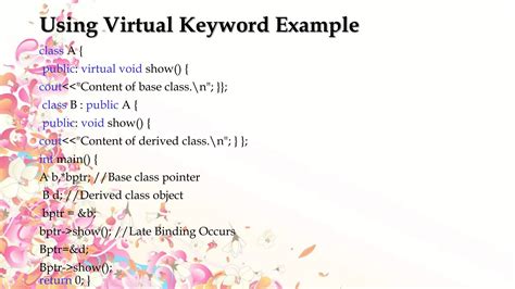 Polymorphism In Cppt Pptx