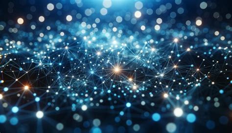 premium ai image quantum system network abstract tech background cyber grid connected