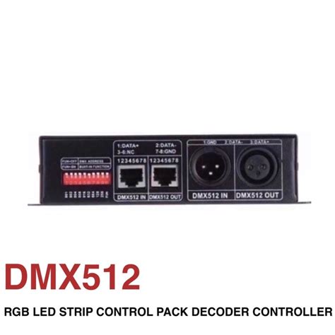 DMX RGB LED STRIP CONTROL PACK Decoder Controller For RGB LED Strip Light DC V V