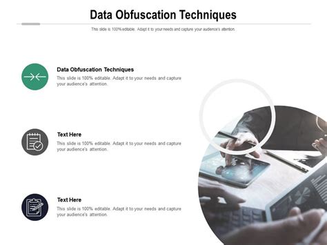 Data Obfuscation Techniques Ppt Powerpoint Presentation Icon
