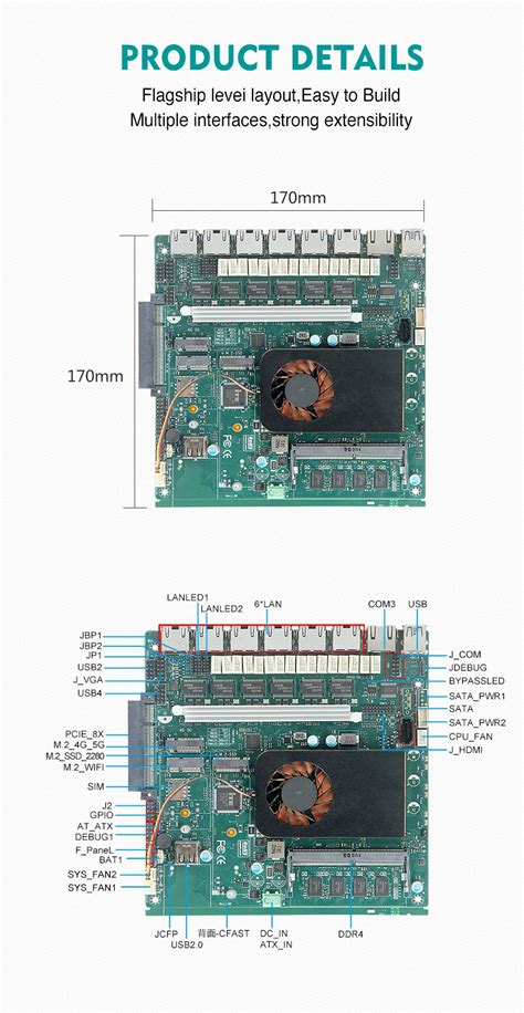 11th Gen I7 1165g7 Cpu Firewall Motherboard 6 Nic Oem Network Pfsense Appliance Mainboard Buy