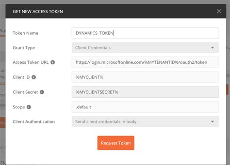 Azure Postman Not Connecting To Dynamics365 Api Using Oauth Client