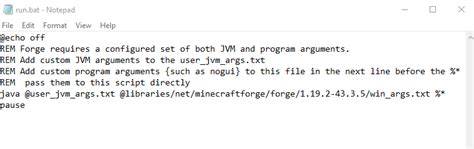 Error Could Not Open Userjvmargstxt When Running Forge Server From Command Line But