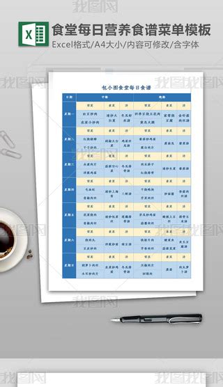 每日菜单专题模板 每日菜单图片素材下载 我图网