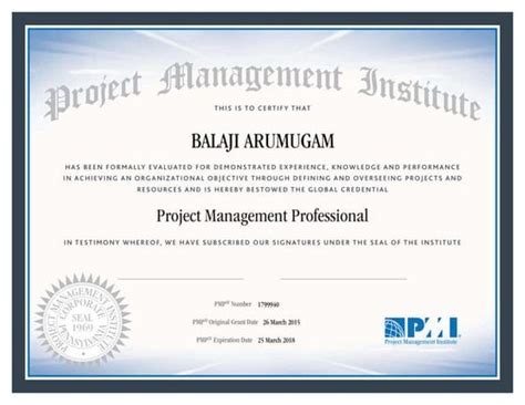 Pmp Certificate Pdf Business Business And Finance