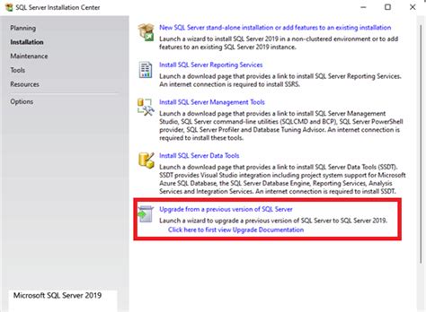 upgrade microsoft sql server express 2014 to 2019