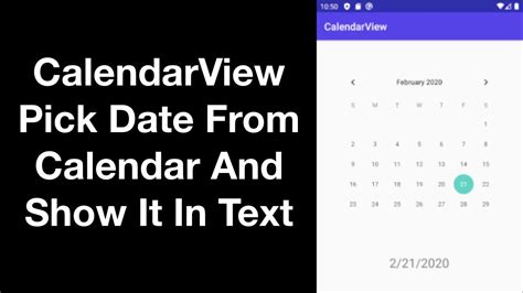 Calendarview Getting The Date And Displaying In A Textview Android