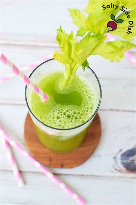 Homemade Celery Juice Recipe Without A Juicer Salty Side Dish