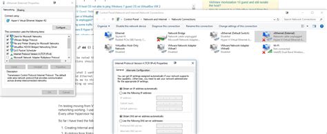 Networking VEthernet External Network Adapter Unplugged Host OS Not Guest VM Super User