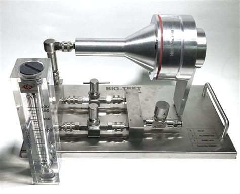 205 X 110 X 109 Mm Stainless Steel Compressed Air Microbial Air Sampler 150 L Min 14 2kg At