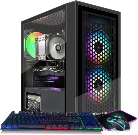 Amazon Com STGAubron Gaming PC Computer Desktop Intel I7 Xeon E5 2 8G Radeon RX 580 8G 16G
