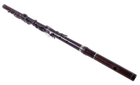 Lot 19th C Rosewood Marching Flute