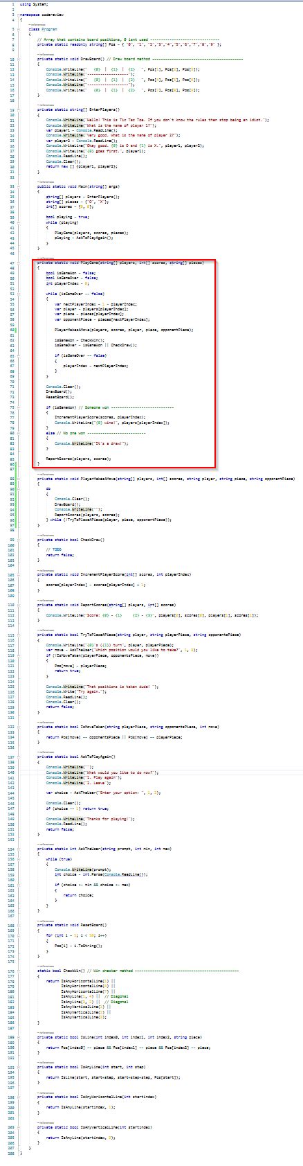 Beginner Simple C Console Tic Tac Toe Program Code Review Stack