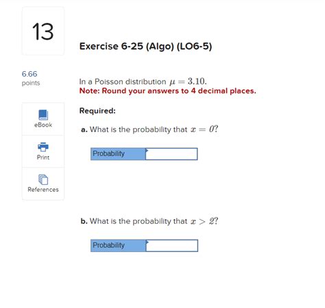solved exercise 6 25 algo lo6 5 in a poisson distribution