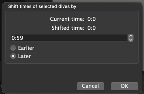 Shift Dive Time Does Not Work · Issue 3560 · Subsurfacesubsurface · Github