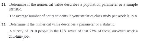 Solved Determine If The Numerical Value Describes A Chegg