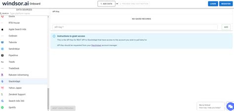 Connect StackAdapt To Google Data Studio Integration Via Windsor Ai