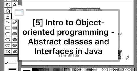 5 Intro To Object Oriented Programming Abstract Classes And