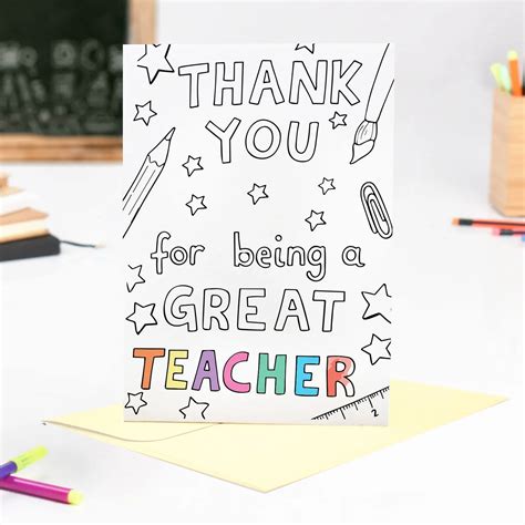 Order Thank You Teacher Greeting Card Online Same Day Delivery Uae