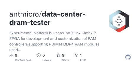 github antmicro data center dram tester experimental platform built around xilinx kintex 7