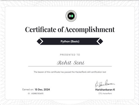 Rohit Soni On Linkedin Thrilled To Share That Ive Successfully Earned The Python Basic