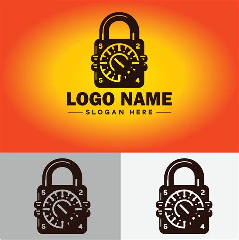 Lock Icon Logo Safety Security Protection Vector For Business Brand