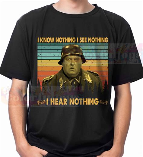 Sergeant Schultz I Know Nothing I See Nothing I Hear Nothing Sunset
