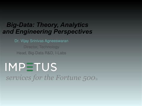 Pdf Big Data Theoretical Engineering And Analytics Perspective
