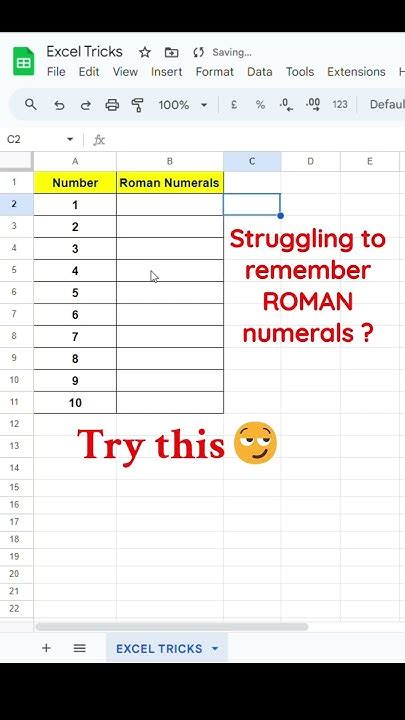 Now No Need To Remember Roman Numerals 🫨 Excel Exceltips Exceltutorial Exceltricks
