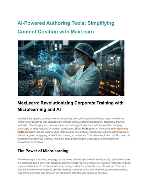 Ppt Ai Powered Authoring Tools Simplifying Content Creation With