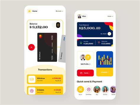 Finance Management Mobile App Ui By Sabbir Hasan On Dribbble