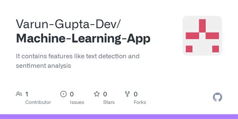 Github Varun Gupta Devmachine Learning App It Contains Features