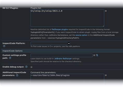 inspections resharper teamcity on premises documentation