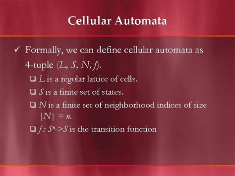 Robot Route Planning Using Cellular Automata MS Report