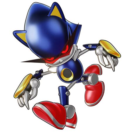 Blender 29 Rig Metal Sonic With Custom Anime Metal Shader