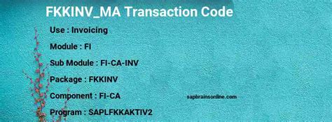 FKKINV MA SAP Tcode For Invoicing