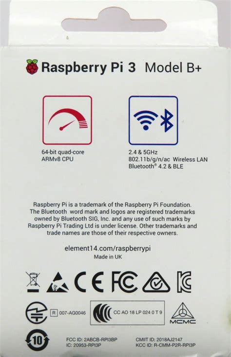 3 model b element14 raspberry pi