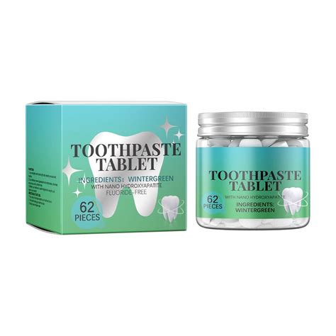Techwave Toothpaste Tablets Peppermint Chewable Toothpaste Tablets For