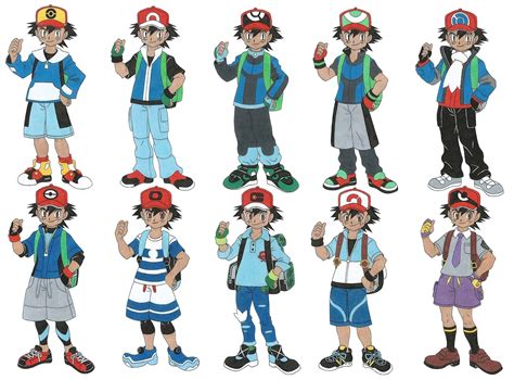 Ash Ketchum Missing Outfits By Megaloceros Urhirsch On Deviantart