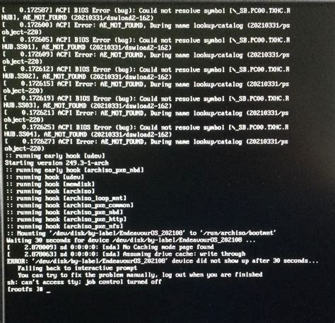 Failure To Boot Into Endeavour From A Live USB Newbie EndeavourOS