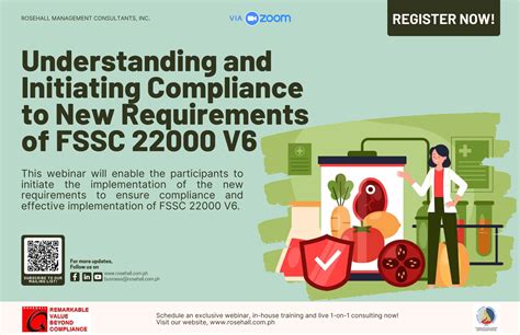 Understanding And Initiating Compliance To New Requirements Of Fssc 22000 V6 Rosehall