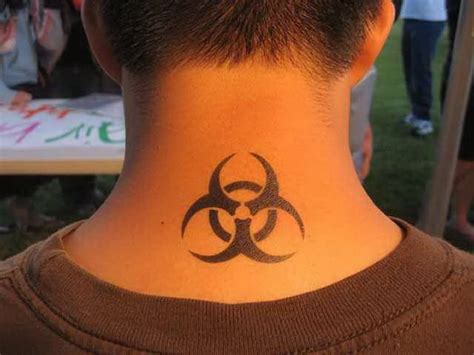 Toxic Waste Symbol Tattoo