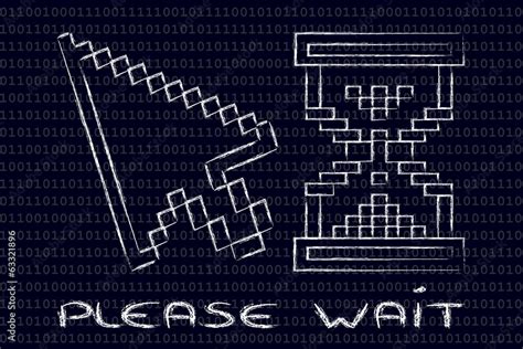 Old Babe Design Of Pixelated Cursor Stock Photo Adobe Stock